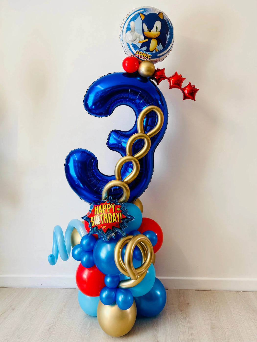 Dlx Age Themed Balloon Stack - Sonic | Cheltenham’s #1 Balloon, Fancy ...