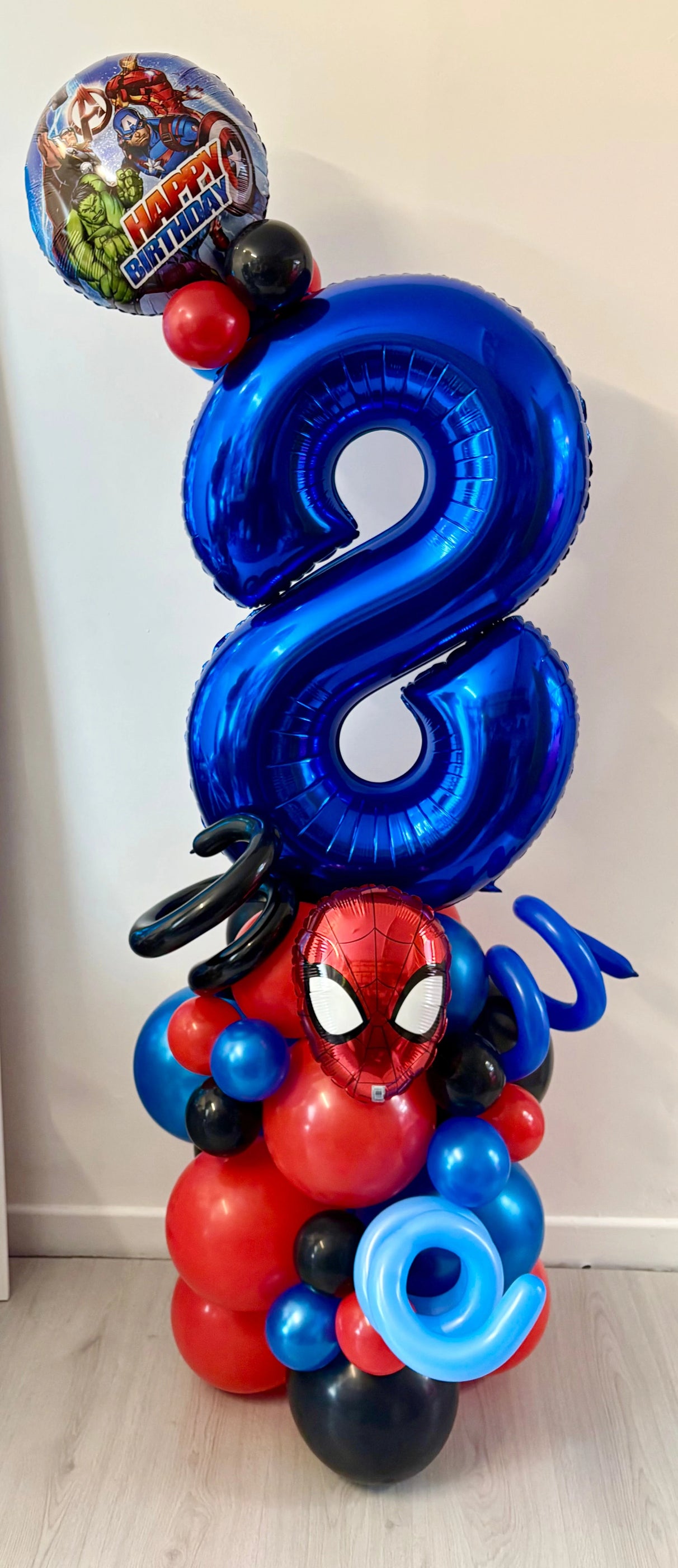 Dlx Age Themed Balloon Stack - Spider-Man | Cheltenham’s #1 Balloon ...